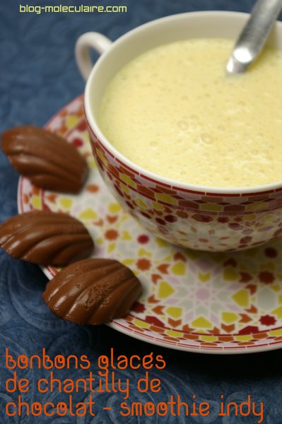 Recettes de bonbons glacés de chantilly de chocolat et smoothie indy ...